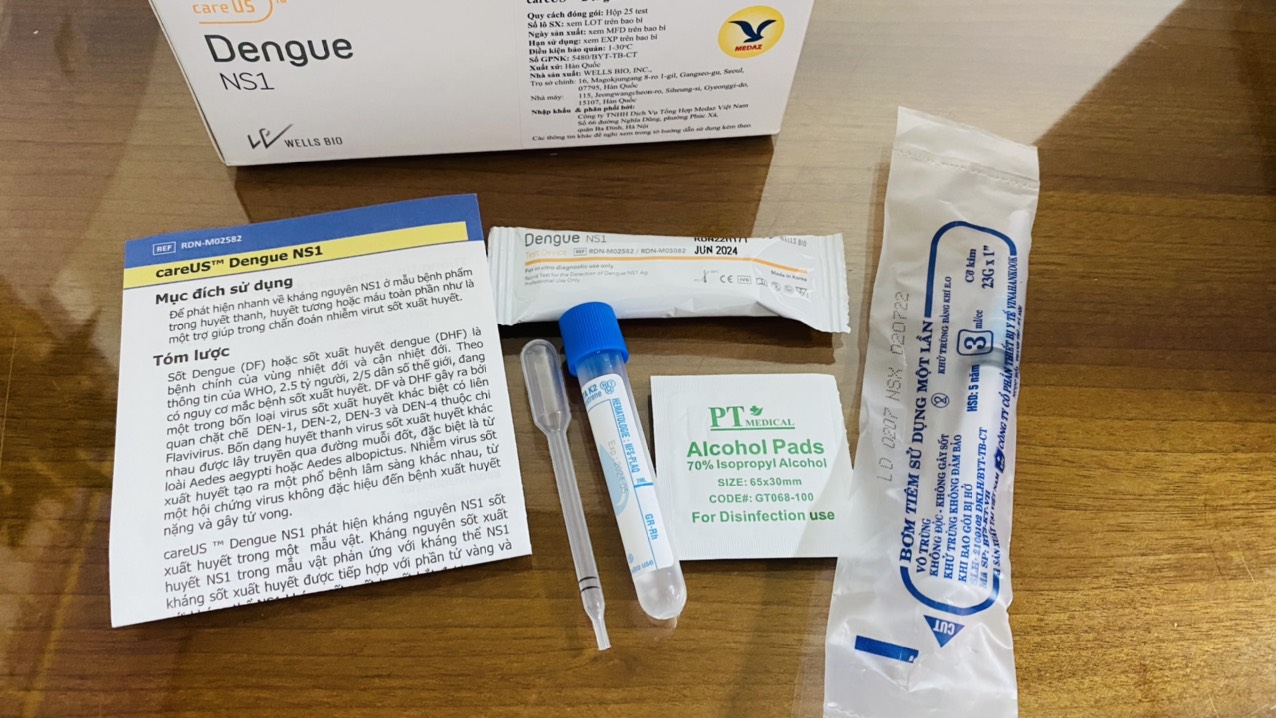 Test Thử Nhanh Sốt Xuất Huyết Dengue Ns1 Tại Nhà